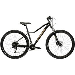 Mountainbike KROSS "KROSS Mountainbike Hardtail 27,5" LEA 5.0 schwarz 18 G&auml;nge 2026" Gr. 36, schwarz, schwarz, Fahrr&auml;der, Damen, 36cm, 27,5 Zoll (69,85cm) hinten: 27,5 Zoll (69,85cm)