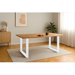 Esstisch Salvador / 240x100 / U-Gestell Wei&szlig;