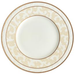 Villeroy & Boch Brotteller VILLEROY & BOCH "Brotteller Ivoire &oslash; 18 cm wei&szlig;-gold", bunt (wei&szlig;, gold), L:18cm, Speiseteller