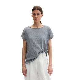 Marc O'Polo T-Shirt MARC O'POLO "aus Slub-Jersey", Damen, Gr. M, quiet sea, Obermaterial: 100% Baumwolle, unifarben, Basic, regular fit, U-Boot-Ausschnitt, normaler Saum, Shirts T-Shirt