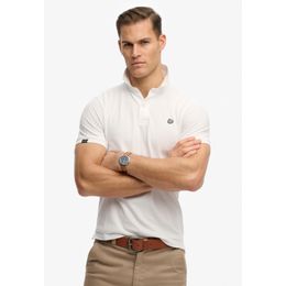 Poloshirt Superdry "VINTAGE DESTROY POLO", Herren, Gr. XL, optic, Single Jersey, Obermaterial: 100% Baumwolle, unifarben, relaxed fit normal, Rundhals, Shirts