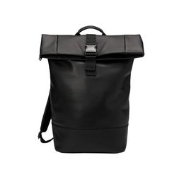 Marc O'Polo Reisetasche MARC O'POLO "aus einer Lederalternative aus recyceltem Polyester", Herren, Gr. B/H/T: 33cm x 45cm x 14cm, schwarz, Polyester, unifarben, Taschen Reisetasche