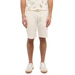 Shorts Mustang "Herren Style Portland Shorts", Herren, Gr. 32, 2040 beige, Web, 98% Baumwolle, 2% Elasthan, unifarben, slim fit, Hosen Shorts
