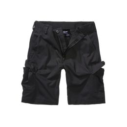 Stoffhose Brandit "Brandit Herren Kids BDU Ripstop Shorts", M&auml;dchen, Gr. 134/140, Normalgr&ouml;&szlig;en, schwarz, 100% Baumwolle, unifarben, relaxed fit, Hosen Stoffhose