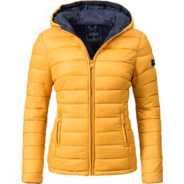 Steppjacke Marikoo "Steppjacke Lucy", Damen, Gr. 3XL, gelb, Obermaterial: 100% Nylon NY. Obermaterial: Futter: 100% Polyester PES. 100% Polyester PES., Jacken Steppjacke