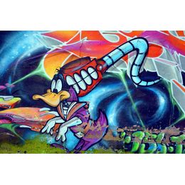Fototapete papermoon "Wald Landschaft", bunt, B:3m L:2,23m, Vlies, Tapeten