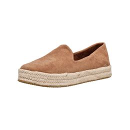 Toms Shoes Espadrille TOMS "TOMS Halbschuhe Leder", Damen, Gr. 41, mittelbraun, Leder, Schuhe Espadrille