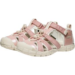 Sandale Keen "SEACAMP II CNX", Jungen, Gr. 37, rosa (pink gold), Synthetik, Schuhe Sandale