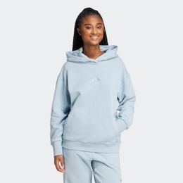 Kapuzensweatshirt adidas Sportswear "W ALL SZN FT HD", Damen, Gr. S, blau (wonder blau), Obermaterial: 100% Baumwolle, Sweatshirts Kapuzensweatshirt