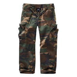 Cargohose Brandit "Brandit Kids US Ranger Trouser", Jungen, Gr. 122/128, Normalgr&ouml;&szlig;en, woodland, 80% Polyester, 20% Baumwolle, normal, Hosen Cargohose