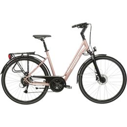 Cityrad KROSS "Citybike Sentio 4.0" Gr. 41, rosa (rosa, schwarz), Fahrr&auml;der, Damen, 41cm, 28 Zoll (71,12cm) hinten: 28 Zoll (71,12cm), Cityrad