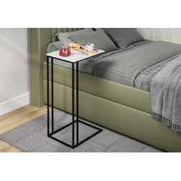 Beistelltisch Inosign "Sterling", wei&szlig; (wei&szlig;, schwarz, wei&szlig;), B:50cm H:91cm T:40cm, Tische, Beistelltisch, Nachttisch f&uuml;r ein Boxspringbett - Couchtisch (B/T/H): 50/40/91 cm