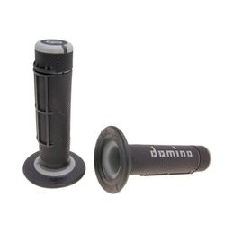 Griffe Satz Domino A020 Off-Road Halbwaffel schwarz / grau