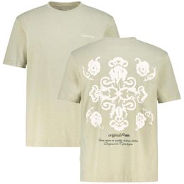 Jack & Jones Herren Gro&szlig;e Gr&ouml;&szlig;en | Jack&Jones T-Shirt aus Biobaumwolle Farbe oliv Gr&ouml;&szlig;e: 7XL