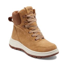 Stiefel Roxy "Karmel", Damen, Gr. 11(42), braun (tan), Obermaterial:Obermaterial: 95% Synthetikmaterial, 4% Metall, 1% Textil / Futter: 100% Textil / Au&szlig;ensohle: 100% Gummi;, Schuhe Stiefel