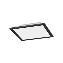 JUST LIGHT LED Deckenleuchte "FLAT", schwarz, 1, 1 Stk., Leuchten, dimmbar &uuml;ber Fernbedienung, LED Deckenleuchte