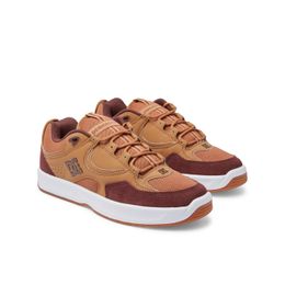 Skateschuh DC Shoes "Kalynx Zero", Herren, Gr. 7,5(40), braun (braun, tan), Obermaterial:Obermaterial: Leder (Kuh) / Futter: Textil / Au&szlig;ensohle: Gummi;, Schuhe Skateschuh