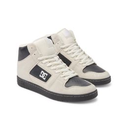 Sneaker DC Shoes "Manteca 4 Hi S", Herren, Gr. 7,5(40), schwarz-wei&szlig; (wei&szlig;, wei&szlig;, schwarz), Obermaterial:51.34% Leder, 48.66% Synthetikmaterial;, Schuhe Sneaker