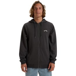 Hoodie Billabong "Arch", Herren, Gr. S, grau (raven), Obermaterial: 55% Walkfrottier, 25% Walkfrottier, 20% Microfaser;, Sweatshirts Hoodie