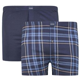 Herren Gro&szlig;e Gr&ouml;&szlig;en | Ceceba Doppelpack Boxershorts aus Baumwolljersey, elastisch und weich Farbe blau Gr&ouml;&szlig;e: 12