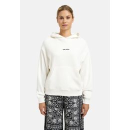 Smith & Soul Kapuzensweatshirt SMITH & SOUL, Damen, Gr. L, sanftes wei&szlig;, Sweatware, Material: 80% Baumwolle, 20% Modal, bestickt, relaxed fit normal, Rundhals, eingesetzt Rippb&uuml;ndchen, Sweatshirts, mit Baumwolle
