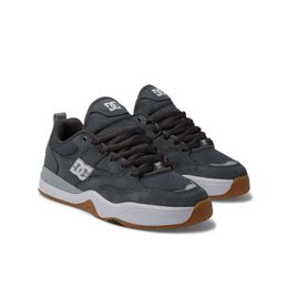 Sneaker DC Shoes "DC Ascend", Herren, Gr. 10 (43), grau (dunkelgrau, wei&szlig;), Obermaterial:Obermaterial: Leder (Kuh) / Futter: Textil / Au&szlig;ensohle: Gummi;, Schuhe Sneaker