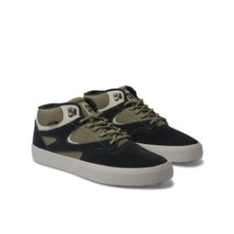 Outdoorschuh DC Shoes "Kalis Vulc Mid Wnt", Herren, Gr. 13(47), gr&uuml;n (army, olive), Obermaterial:46% Leder, 36.2% Synthetikmaterial, 17.8% Microfaser;, Schuhe Outdoorschuh