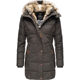Wintermantel Marikoo "Wintermantel Lieblings Jacke", Damen, Gr. S, grau (anthrazit), Obermaterial: 100% Polyester PES. Obermaterial: Futter: 100% Polyester PES. 100% Polyester PES., M&auml;ntel Wintermantel
