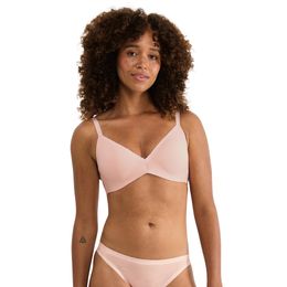 Push-up-BH Sloggi "ZERO Feel Air THE UP Push Up", Damen, Gr. S, N-Gr, rosa (cherry pink), Single Jersey, Obermaterial: 46% Polyamid, 46% Polyester, 8% Elasthan, BHs Push-up-BH, atmungskativ und unsichtbar