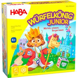 Spiel Haba "W&uuml;rfelk&ouml;nig Junior", bunt, Spiele, Kinder, Holz, Pappe, Spiel, Made in Germany