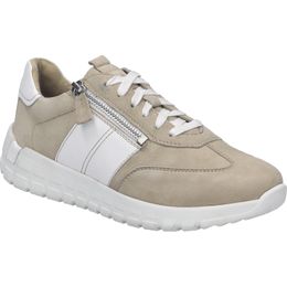 Sneaker Josef Seibel "Gabby 01, sand-kombi", Damen, Gr. 36, beige (sand, kombi), Obermaterial: 100% Rindsleder Leather cow., Schuhe Sneaker
