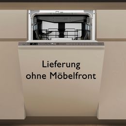 Bauknecht vollintegrierbarer Geschirrsp&uuml;ler, Energieeffizienz: A, wei&szlig; (grau), B:44,8cm H:82cm T:55,5cm, Geschirrsp&uuml;ler, vollintegrierbarer Geschirrsp&uuml;ler