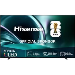 HISENSE QLED Mini LED-Fernseher "85U7Q", Energieeffizienz: D (A-G), transparent (schwarz), 85 &Prime;, Fernseher, 4K UHD Mini LED