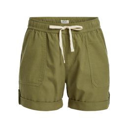 Bermudas Roxy "Sweetest Day", Damen, Gr. XS, loden gr&uuml;n, Obermaterial: 55% Lyocell, 45% Walkfrottier;, Hosen Bermudas