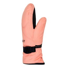 Snowboardhandschuhe Roxy "Roxy Jetty", Damen, Gr. M, rosa (peach pink), Kunstfaser, Handschuhe Snowboardhandschuhe