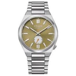 Automatikuhr Citizen "Tsuyosa", silber (silberfarben, gr&uuml;n), Armbanduhren, Damen, Automatikuhr, Armbanduhr, Mechanische Uhr, Herrenuhr, Damenuhr, Edelstahlarmband