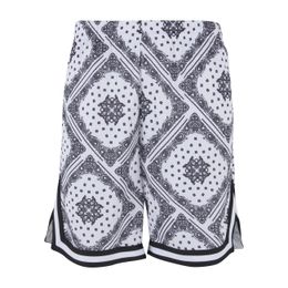 Shorts Karl Kani "Karl Kani Herren", Damen, Gr. XXS, US-Gr&ouml;&szlig;en, wei&szlig;, schwarz, 100% Polyester (Recycelt), normal, Hosen Shorts