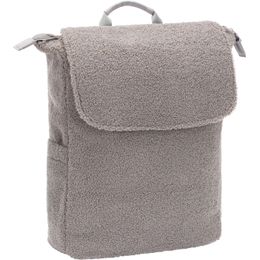 Wickelrucksack fillikid "Teddy", Baby, Gr. B/H/T: 34cm x 46cm x 15cm, stone grau, Polyester, Polyurethane, Rucks&auml;cke Wickelrucksack, inkl. Wickeltunterlage
