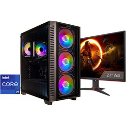 Captiva Gaming-PC-Komplettsystem "Advanced Gaming I95-492 TFT Bundle", Energieeffizienz: F, schwarz, Microsoft Windows 11 Home (64 Bit), 32 GB RAM 1.000 GB SSD, Computer_Komplettsysteme, Gaming-PC-Komplettsystem