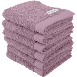 G&auml;stehandtuch Tom Tailor HOME "COLOR BATH", lila (cozy mauve), B:30cm L:50cm, Frottier, Frottier, Handt&uuml;cher, G&auml;stehandtuch, 100% Baumwolle, 30x50 cm, uni, gro&szlig;e Farbauswahl