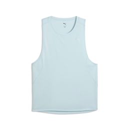 Tanktop Puma "M RUN VELOCITY TANK POLY", Damen, Gr. M, fresh water, Web, Obermaterial: 100% Polyester, regular fit normal, Rundhals, Tops Tanktop, ergonomische Schnittf&uuml;hrung, Regular Fit, mit Flatlock-N&auml;hten