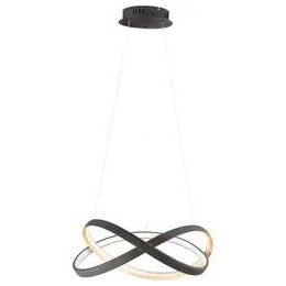NOVA LUCE LED-H&auml;ngeleuchte "ODREY", schwarz (schwarz, gold), 1, &Oslash; 50cm, 1 Stk., Leuchten