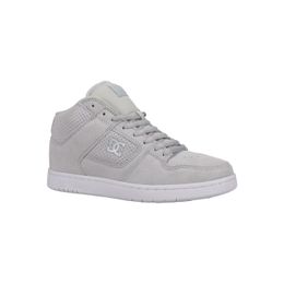 Sneaker DC Shoes "Manteca 4 Mid", Damen, Gr. 10(42), grau (light grau), Obermaterial:59.27% Leder, 40.73% Synthetikmaterial;, Schuhe Sneaker