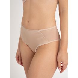 Taillenslip Passionata "BIANCA", Damen, Gr. 42, dune, Microfaser;Satin, Obermaterial: 79% Polyamid, 21% Elasthan, k&ouml;rpernah, Unterhosen Taillenslip, leichte Satin-Mikrofaser, elastisch