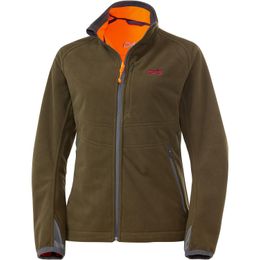 Merkel Gear Damen Wendefleecejacke HELIX Oliv/Orange (Gr&ouml;&szlig;e: M)