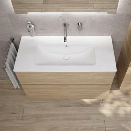 Duravit ME by Starck Waschtisch, evineo ineo5 evo Unterschrank B: 101 cm, 2 Ausz&uuml;ge, mit Griffmulde,, 233610AC60+BE0715OA,