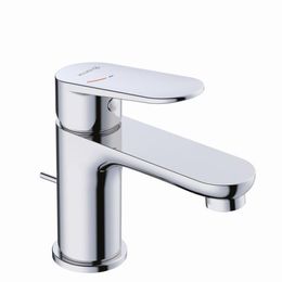 Kludi X1 Waschtischarmatur 322630575 EcoPlus Mittelstellung Kaltwasser, mit Ablaufgarnitur, chrom