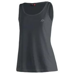 Funktionsshirt Maier Sports "Petra", Damen, Gr. 48, schwarz, 100% Polyester, Rundhals, Shirts Funktionsshirt, Damen Top, leichtes &auml;rmelloses Shirt, Rundhals, Regular Fit