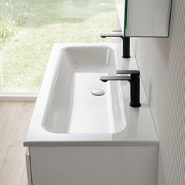 rivea Dia ultraflacher M&ouml;belwaschtisch B: 141 H: 14,2 T: 51,5 cm, BR0127WH,