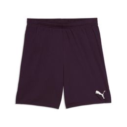 Trainingsshorts Puma "TEAMGOAL SHORTS", Damen, Gr. M, N-Gr, midnight plum, Puma wei&szlig;, Interlock, Obermaterial: 100% Polyester, unifarben, regular fit kniefrei, Hosen Trainingsshorts, aus Polyester, kniefrei, mit Interlock-Material, modernes Design